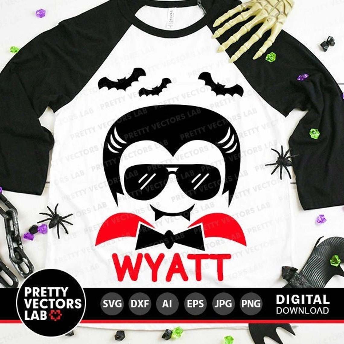 Vampire Face Svg Kids Halloween Svg Cool Vampire Svg Dxf Eps - Etsy