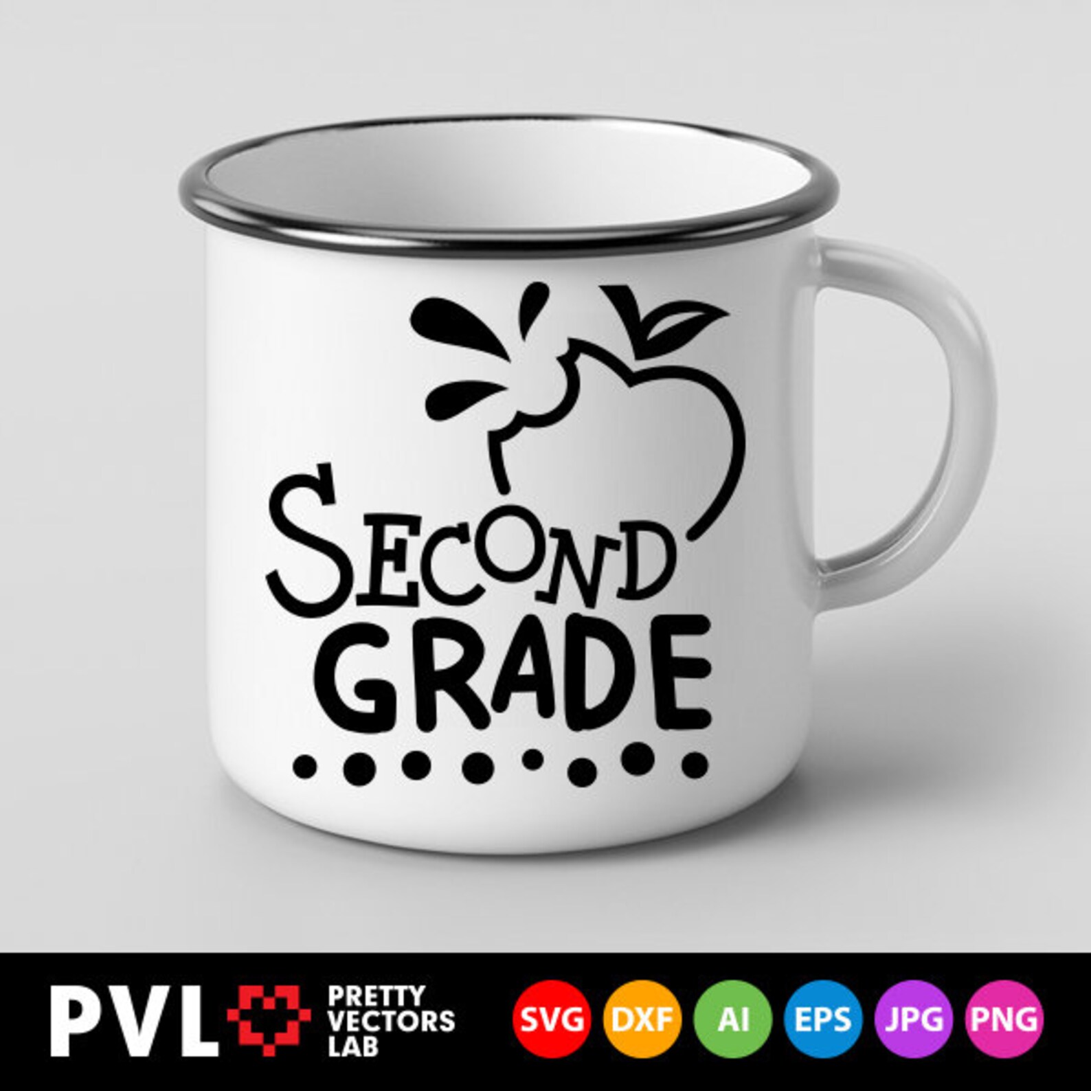Second Grade Svg Back to School Svg 2nd Grade Svg Dxf Eps | Etsy
