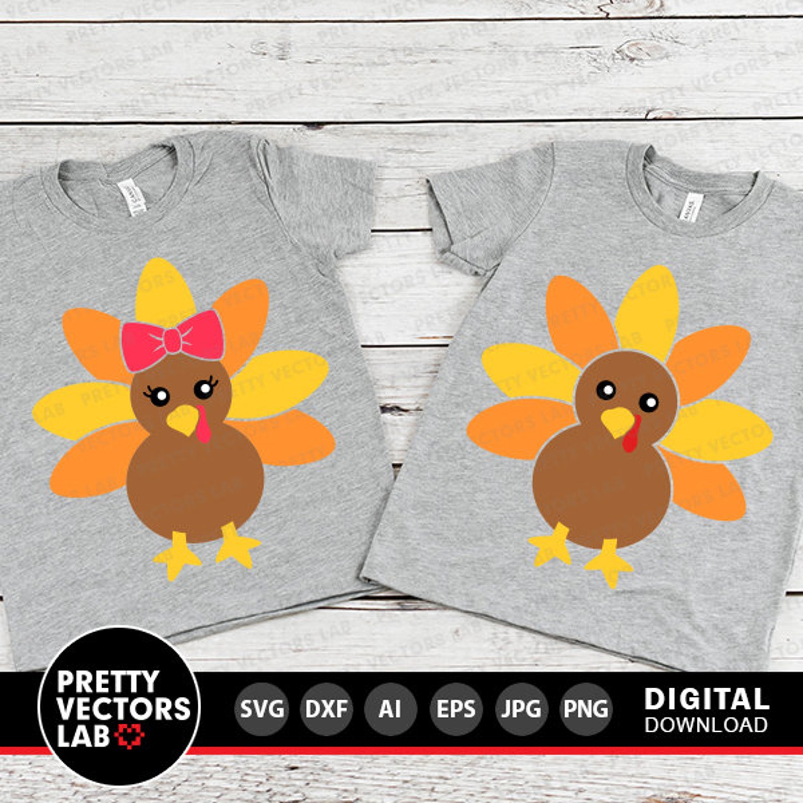 Turkey Svg Girl Boy Turkey Svg Thanksgiving Svg Dxf Eps Png - Etsy