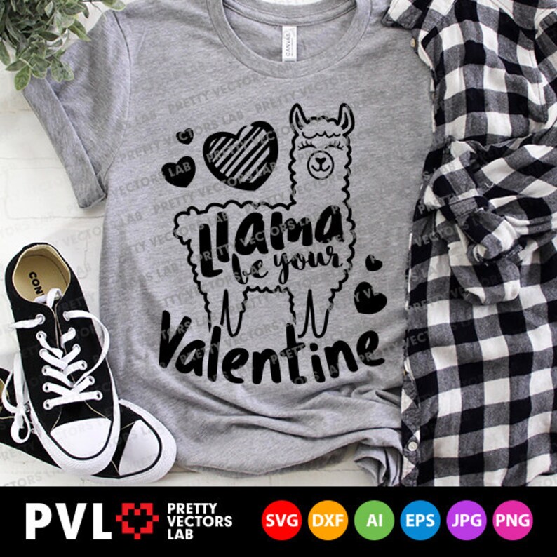 Valentine Llama Svg Llama Be Your Valentine Svg | Etsy