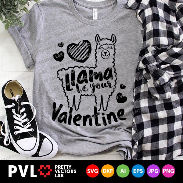 Valentine Llama Svg Llama Be Your Valentine Svg - Etsy