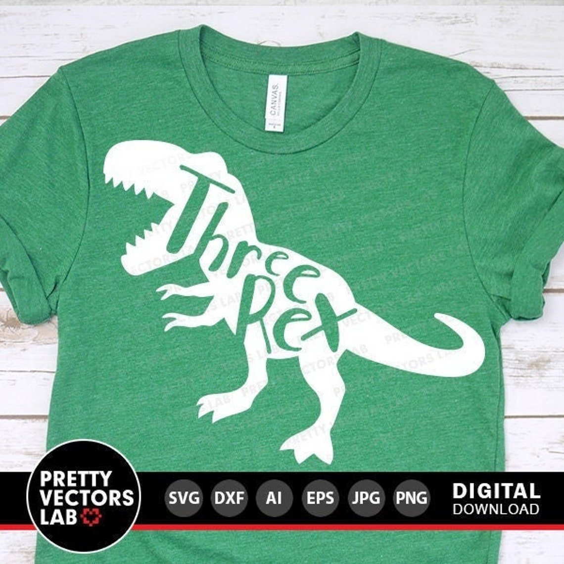 Three Rex Svg 3rd Birthday Svg Dinosaur Birthday Svg Dxf Eps - Etsy
