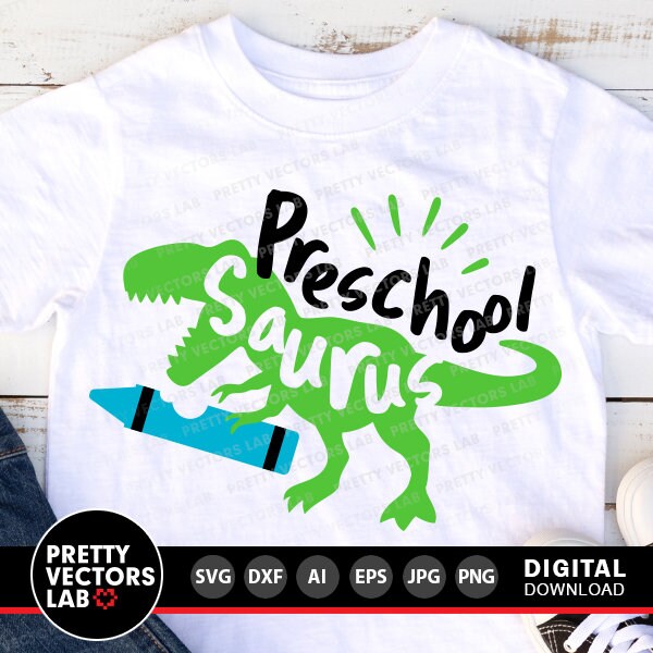 Boy Preschool Svg Preschool Saurus Svg Back to School Svg - Etsy Canada