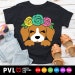 Puppy Face Svg, Cute Dog With Flowers Svg, Girl Svg, Dxf, Eps, Png ...