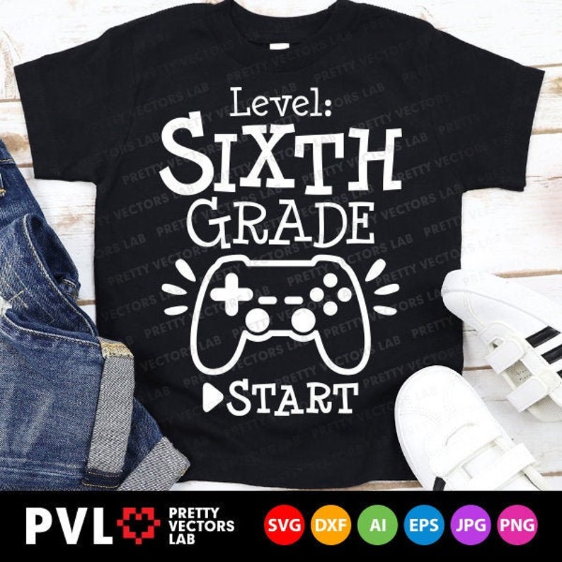 Level Sixth Grade Svg Back to School Svg 6th Grade Cut - Etsy