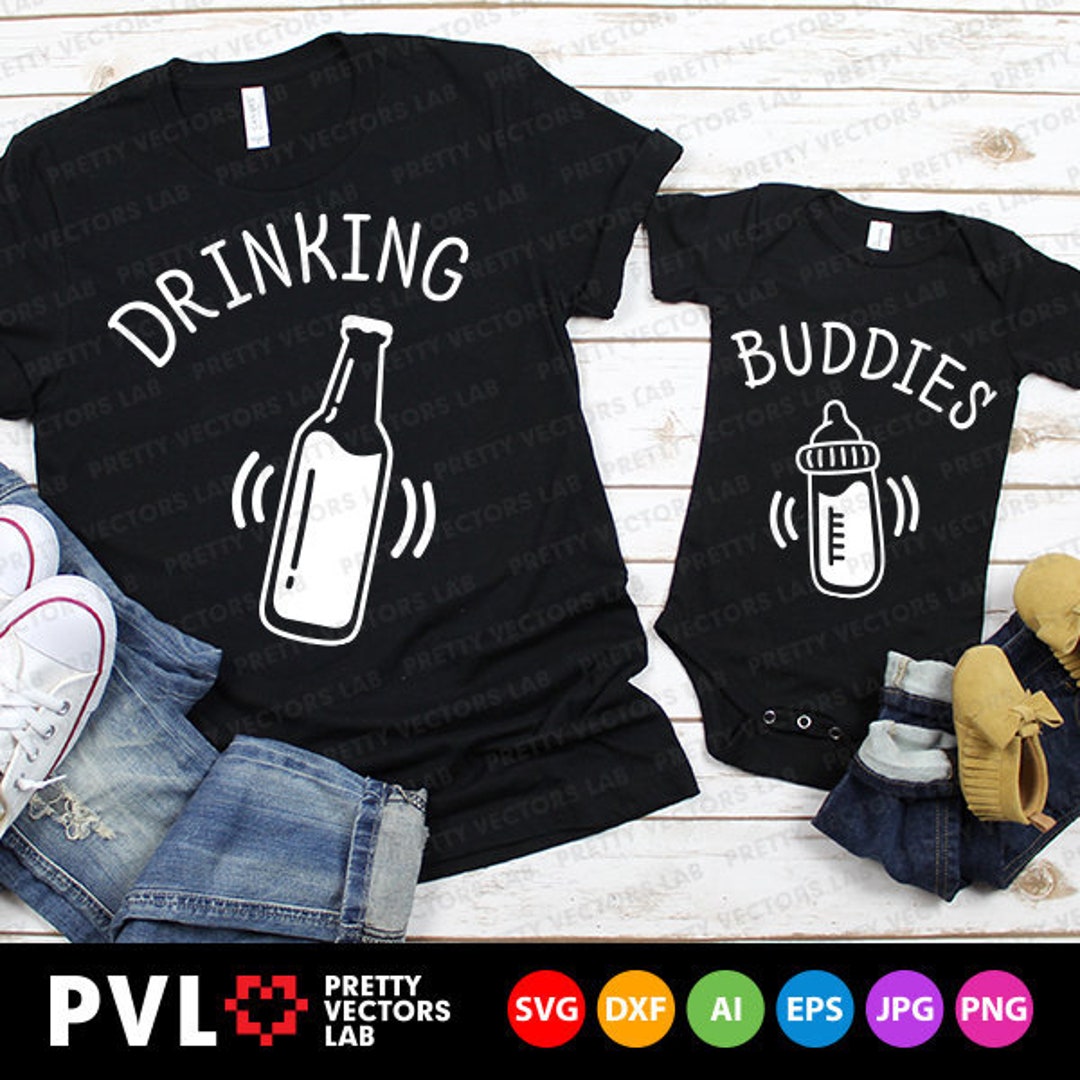 Drinking Buddies Svg, Daddy and Me Svg, Father's Day Cut Files, Funny ...