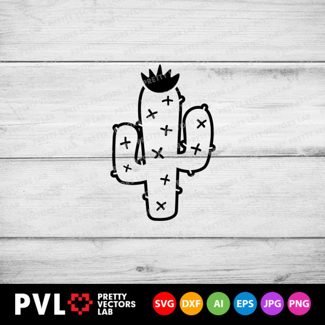 Cactus Svg Cactus Outline Svg Cute Cactus Svg Dxf Eps Png | Etsy Canada