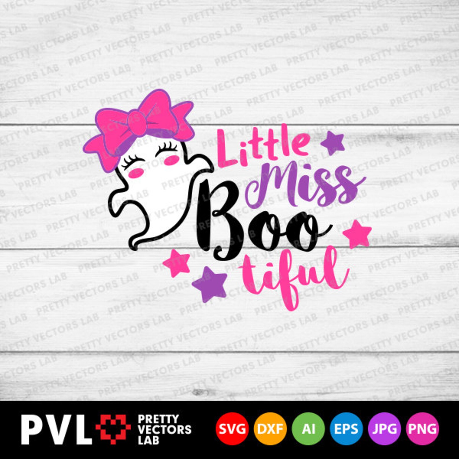 Little Miss Bootiful Svg Girl Halloween Svg Cute Ghost Svg | Etsy
