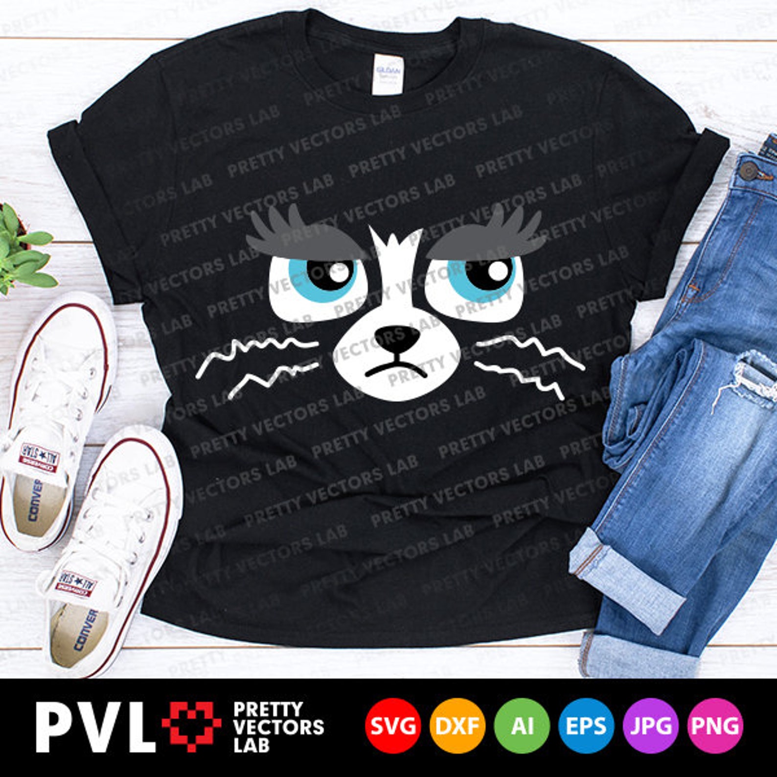 Grumpy Cat Svg Funny Cat Face Svg Girls Cut Files Kids Svg - Etsy