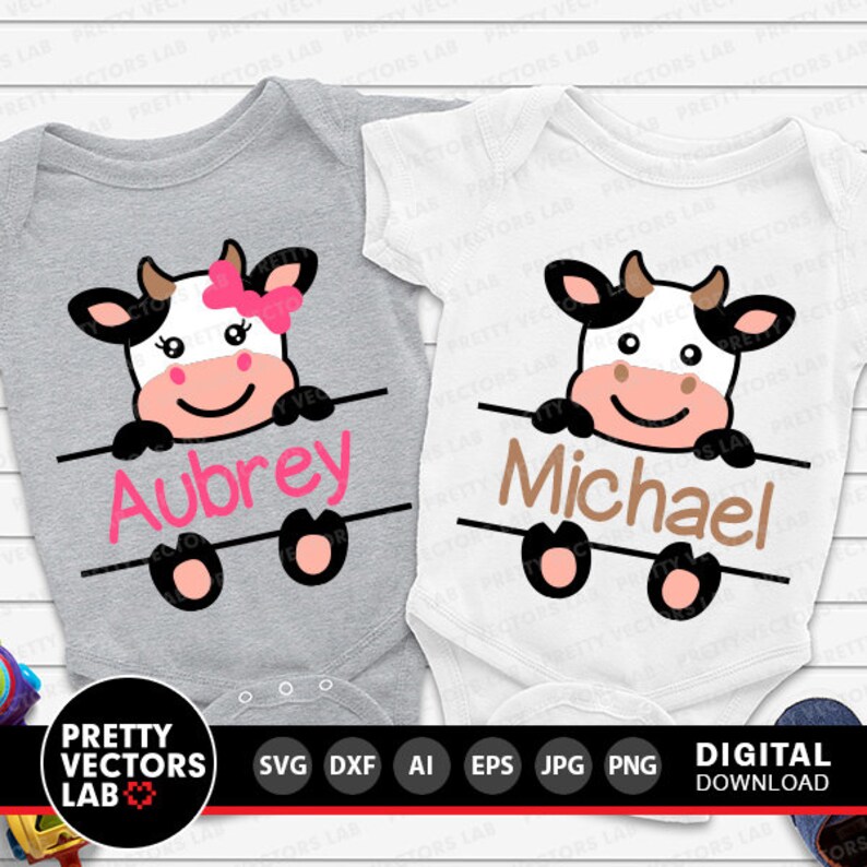 Vaca Svg, Vaca Split Frame Svg, Niños Svg, Dxf, Eps, Png, Lindos ...