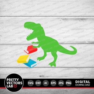 Back to School Dinosaur Svg, First Day of School Svg, T-rex Cut File ...
