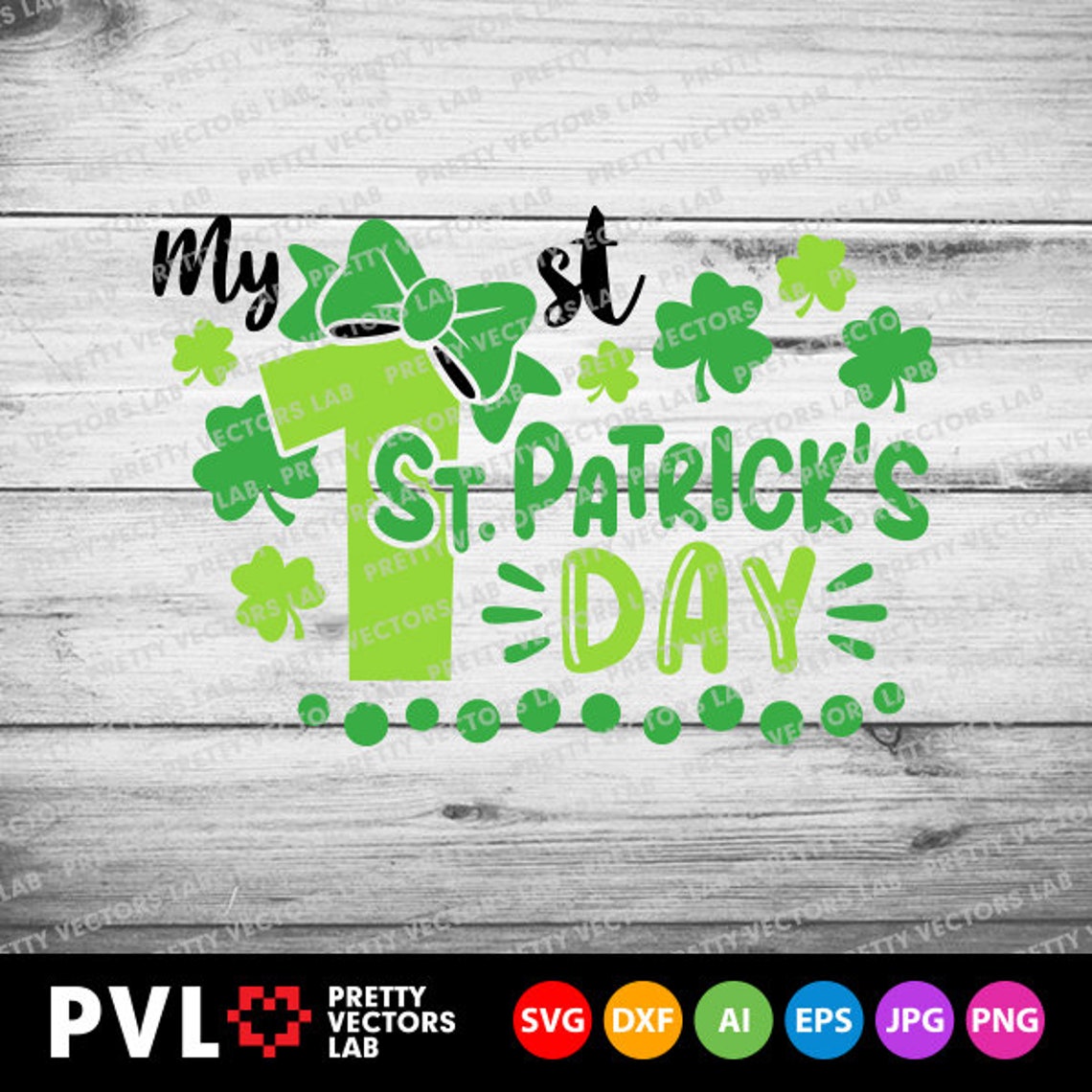 My 1st St. Patrick's Day Svg Girls St. Patrick's Day | Etsy