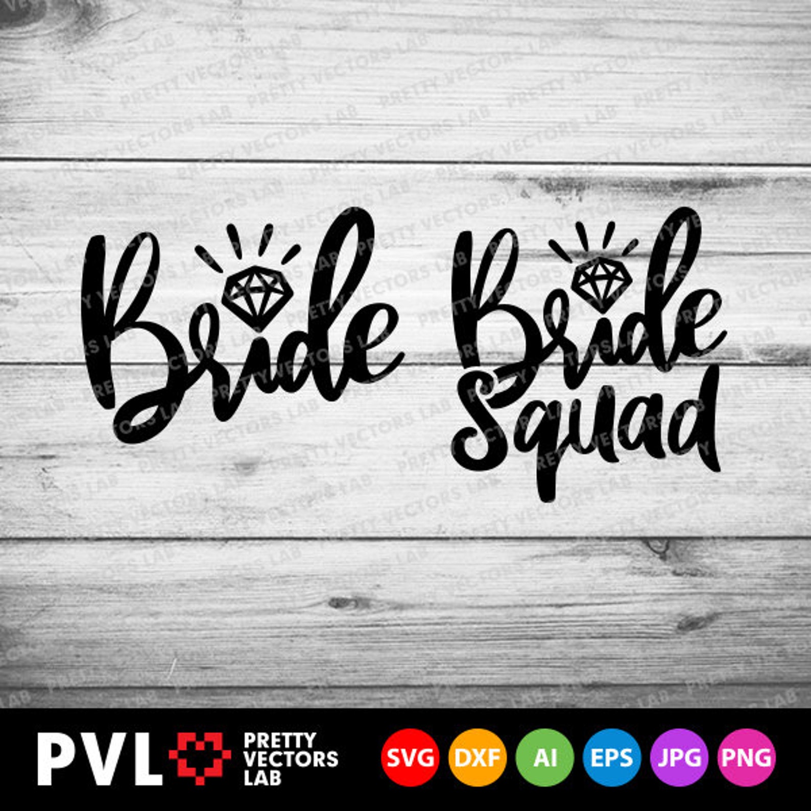 Bride Svg Bride Squad Svg Bachelorette Bundle Cut Files Etsy