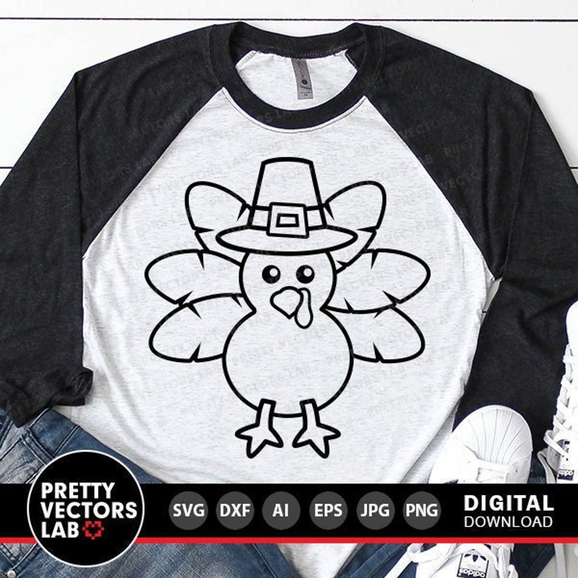 Turkey Svg, Turkey Outline Svg, Thanksgiving Svg, Dxf, Eps, Png, Kids ...