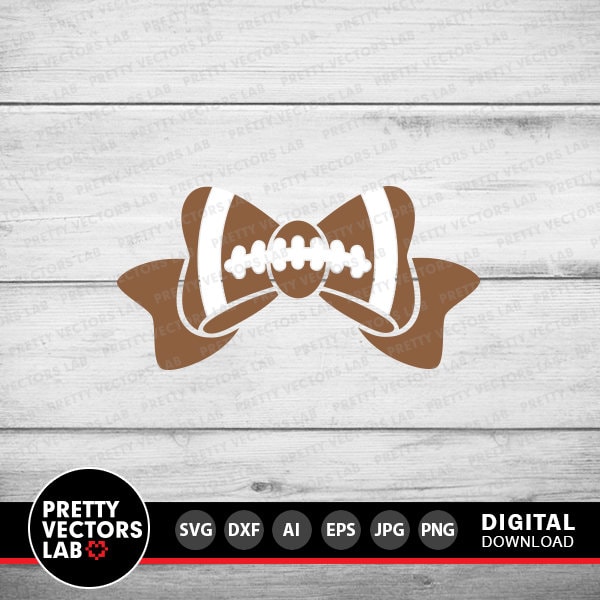 Football Bow Svg Football Svg Girls Cut Files Football - Etsy