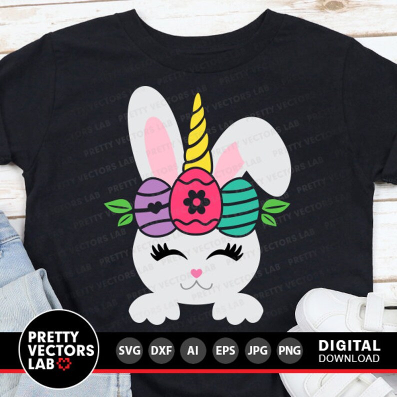 Bunny Unicorn Svg Easter Bunny Cut Files Easter Svg Dxf Eps - Etsy