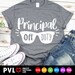 Principal off Duty Svg Summer Holiday Cut Files Principal - Etsy