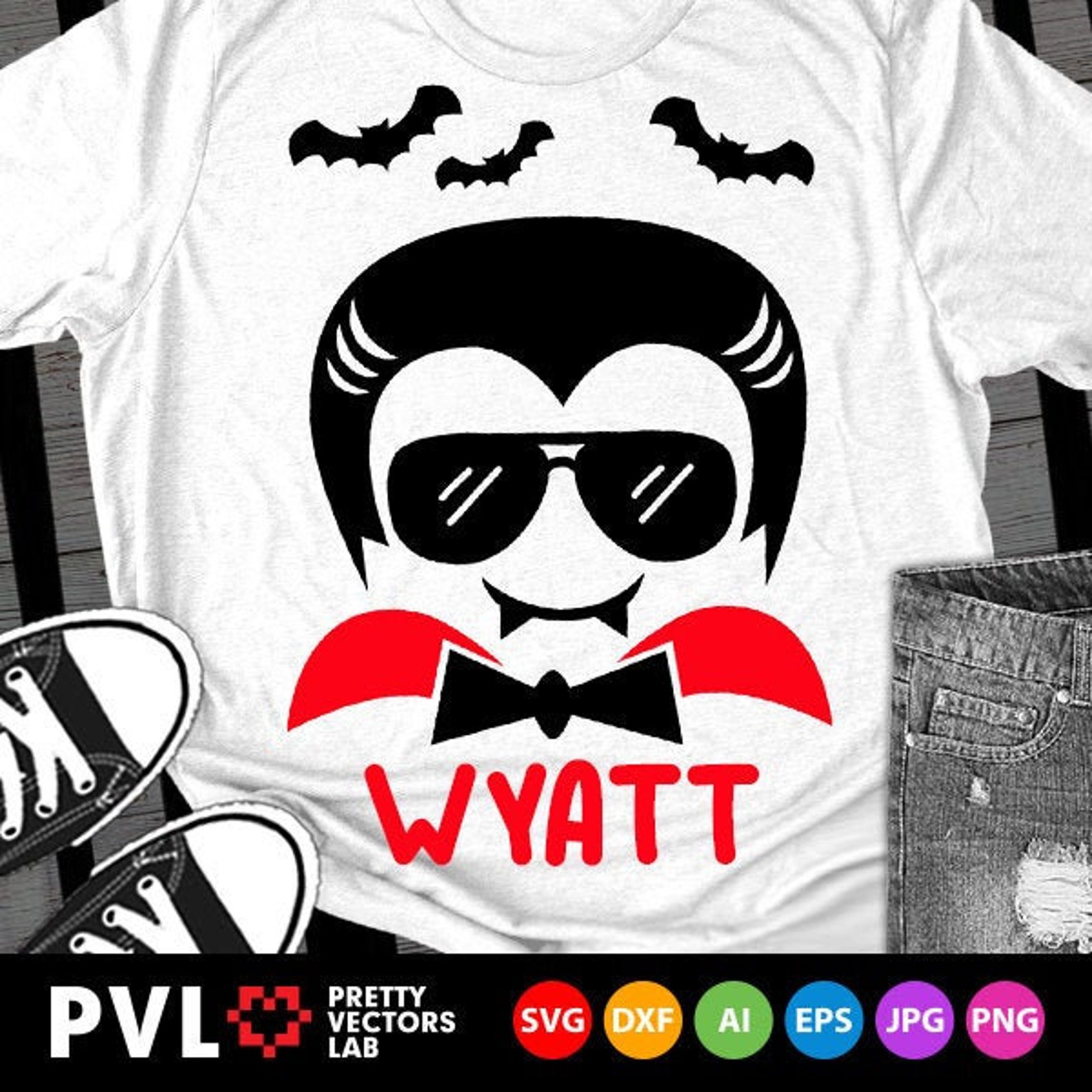 Vampire Face Svg Kids Halloween Svg Cool Vampire Svg Dxf Eps | Etsy