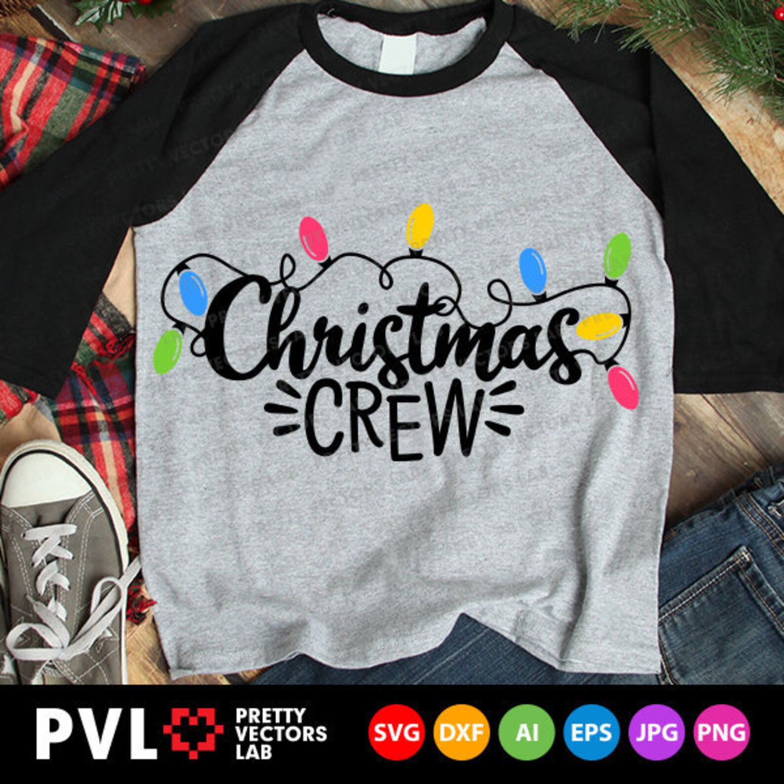 Christmas Crew Svg Christmas Svg Christmas Lights Cut Files - Etsy