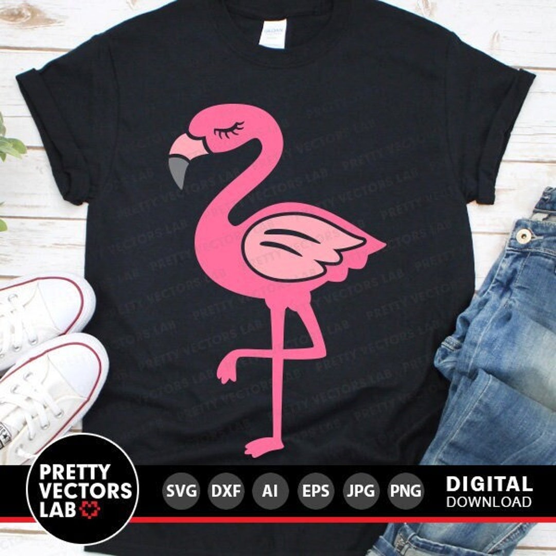 Flamingo Svg, Pink Flamingo Cut Files, Summer Svg Dxf Eps Png, Beach ...