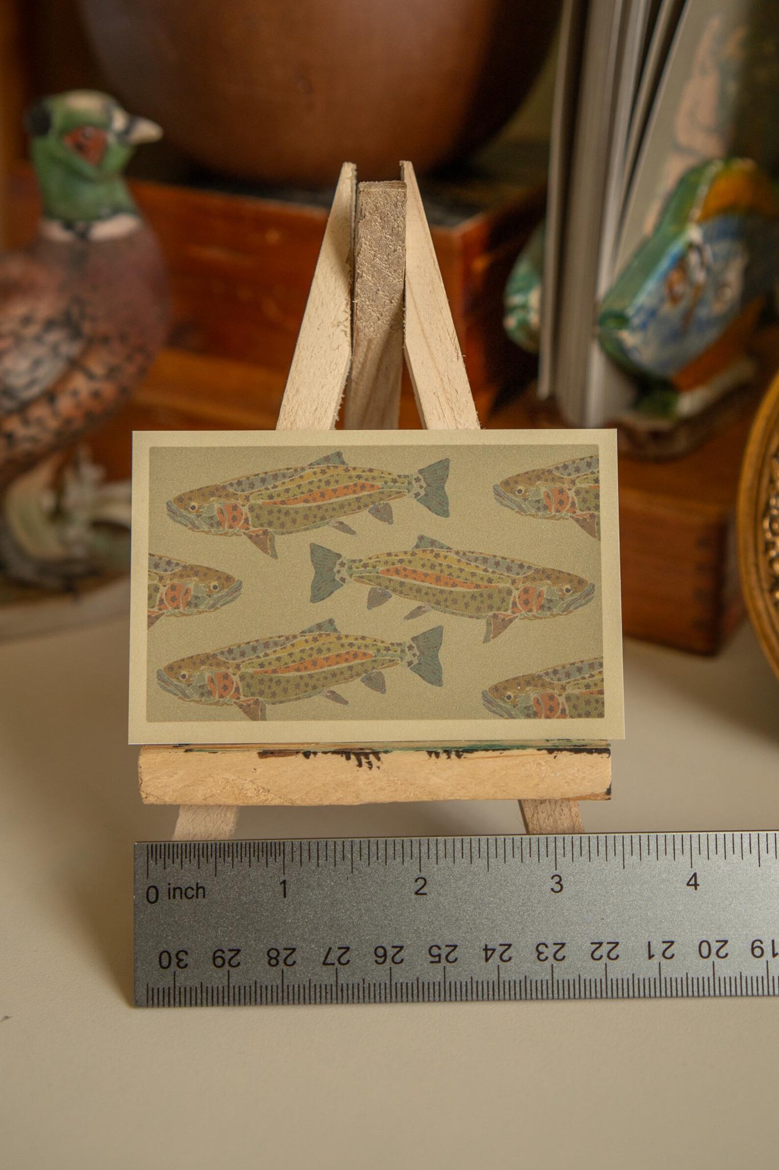 Vintage Inspired Fish/duck Prints | Trout | Salmon | Mallard | 74 Lb ...