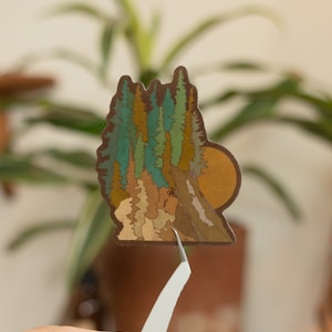 Yellowstone Cliff Sticker Weatherproof Travel/nomad/granola Stickers - Etsy