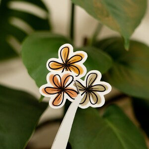 Small Flower Sticker Pack Weatherproof Pack of 3 - Etsy