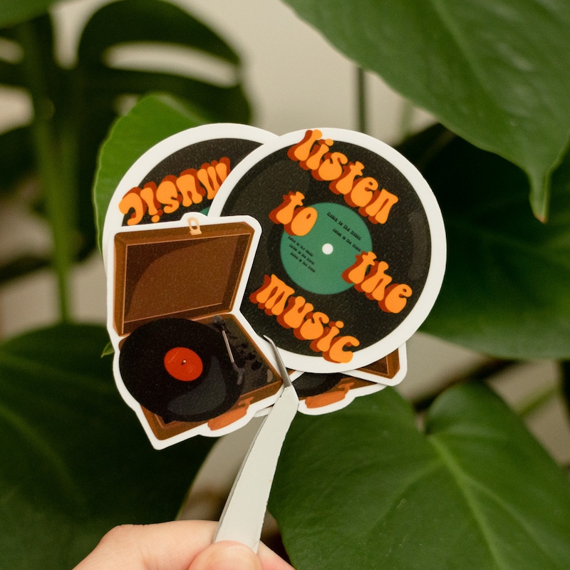 Record Stickers - Etsy