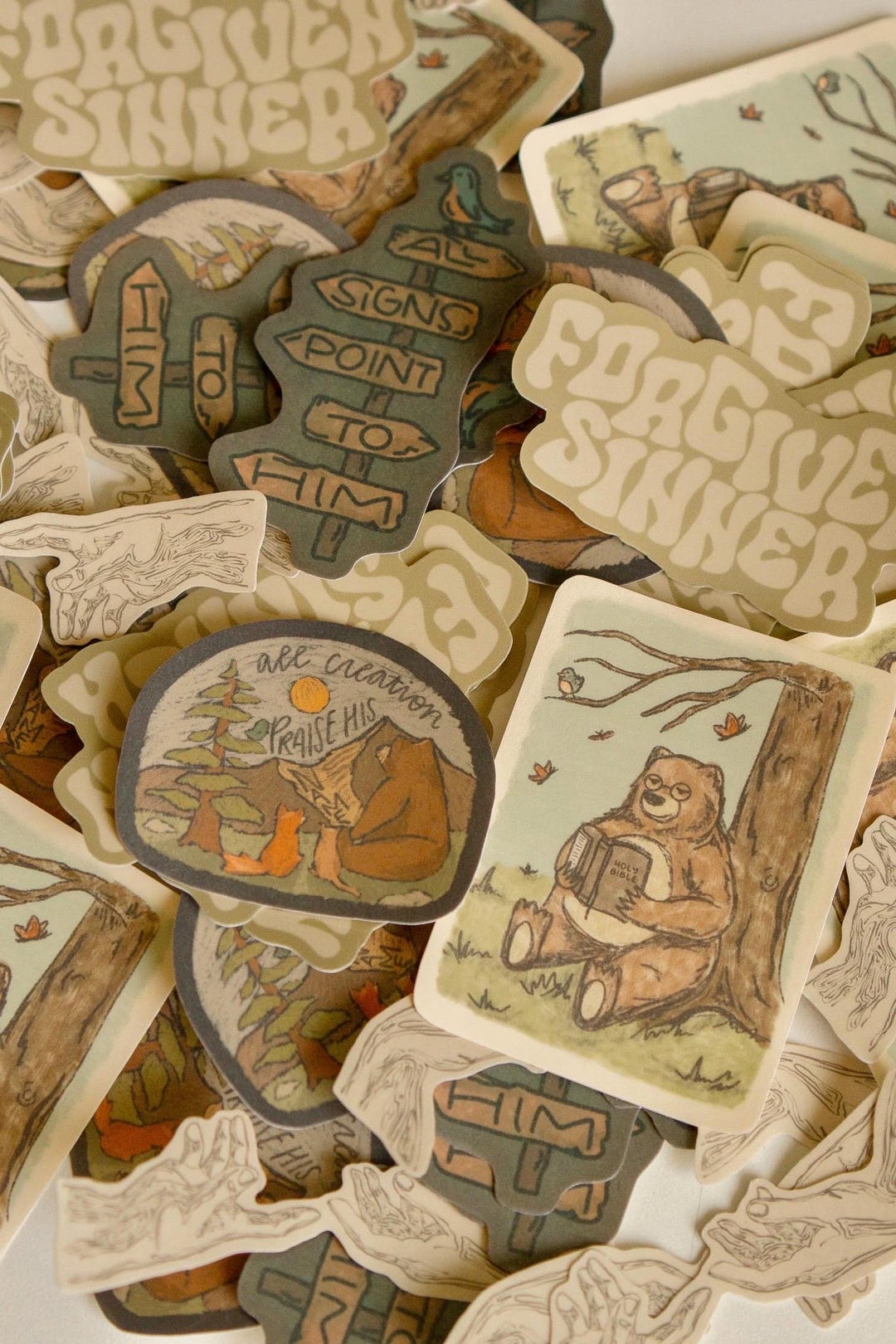 Christian Sticker Pack | Animal + Nature Inspired Faith-based ...
