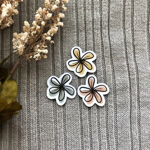 Small Flower Sticker Pack Weatherproof Pack of 3 - Etsy