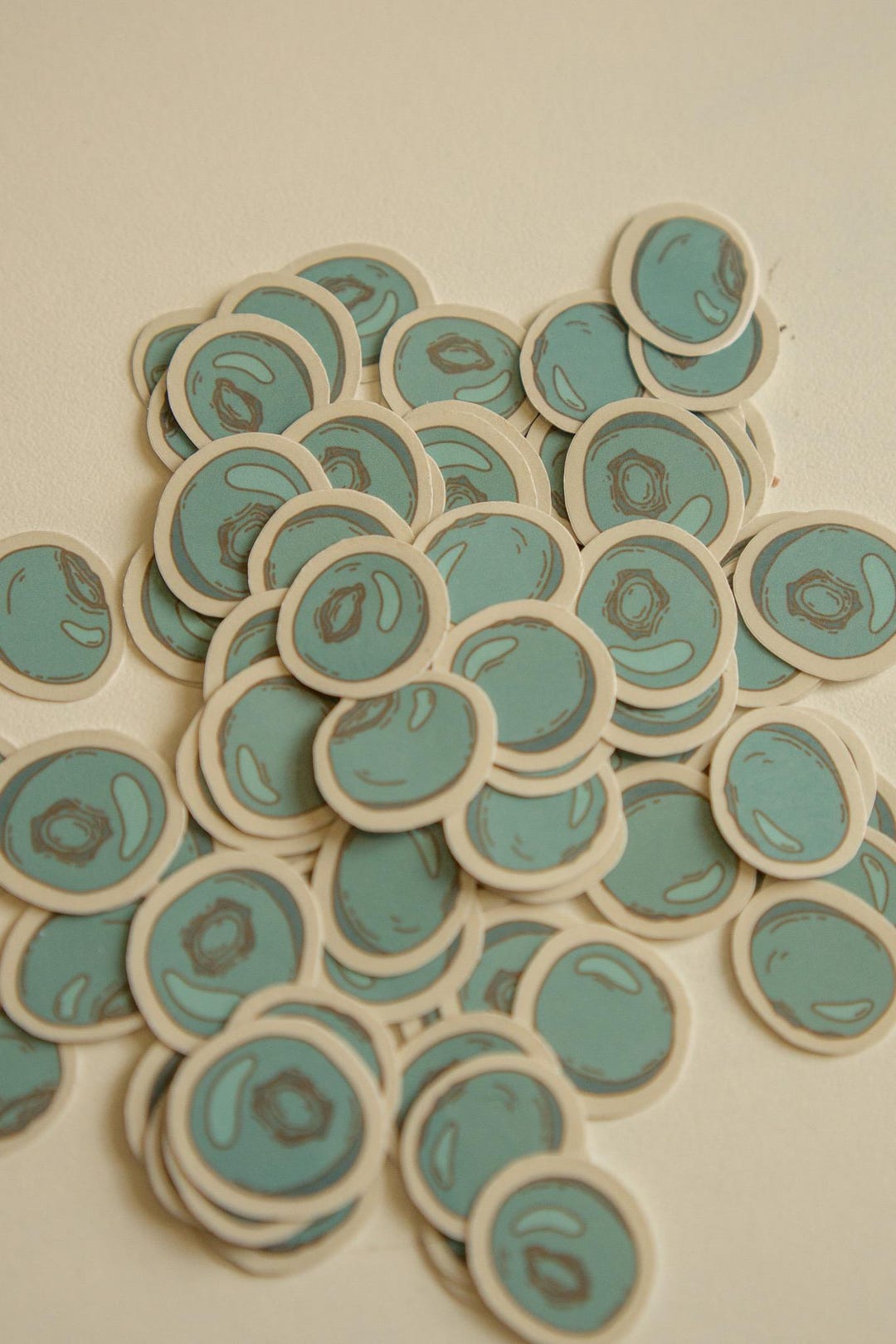 Mini Blueberry Sticker Pack of 5 | Waterproof 1/2 INCH Stickers | Gap ...