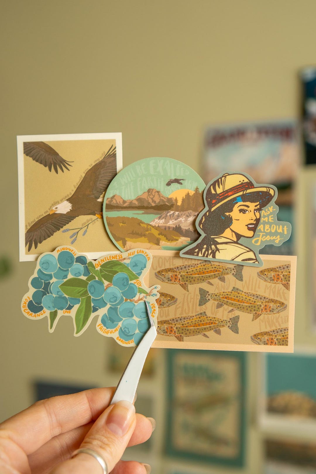 Nature Christian Sticker Pack | Weatherproof Granola Stickers | Rainbow ...