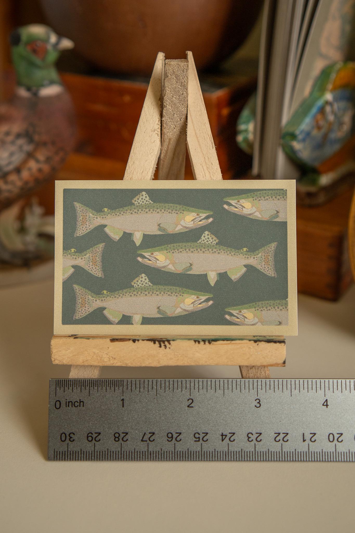 Vintage Inspired Fish/duck Prints | Trout | Salmon | Mallard | 74 Lb ...