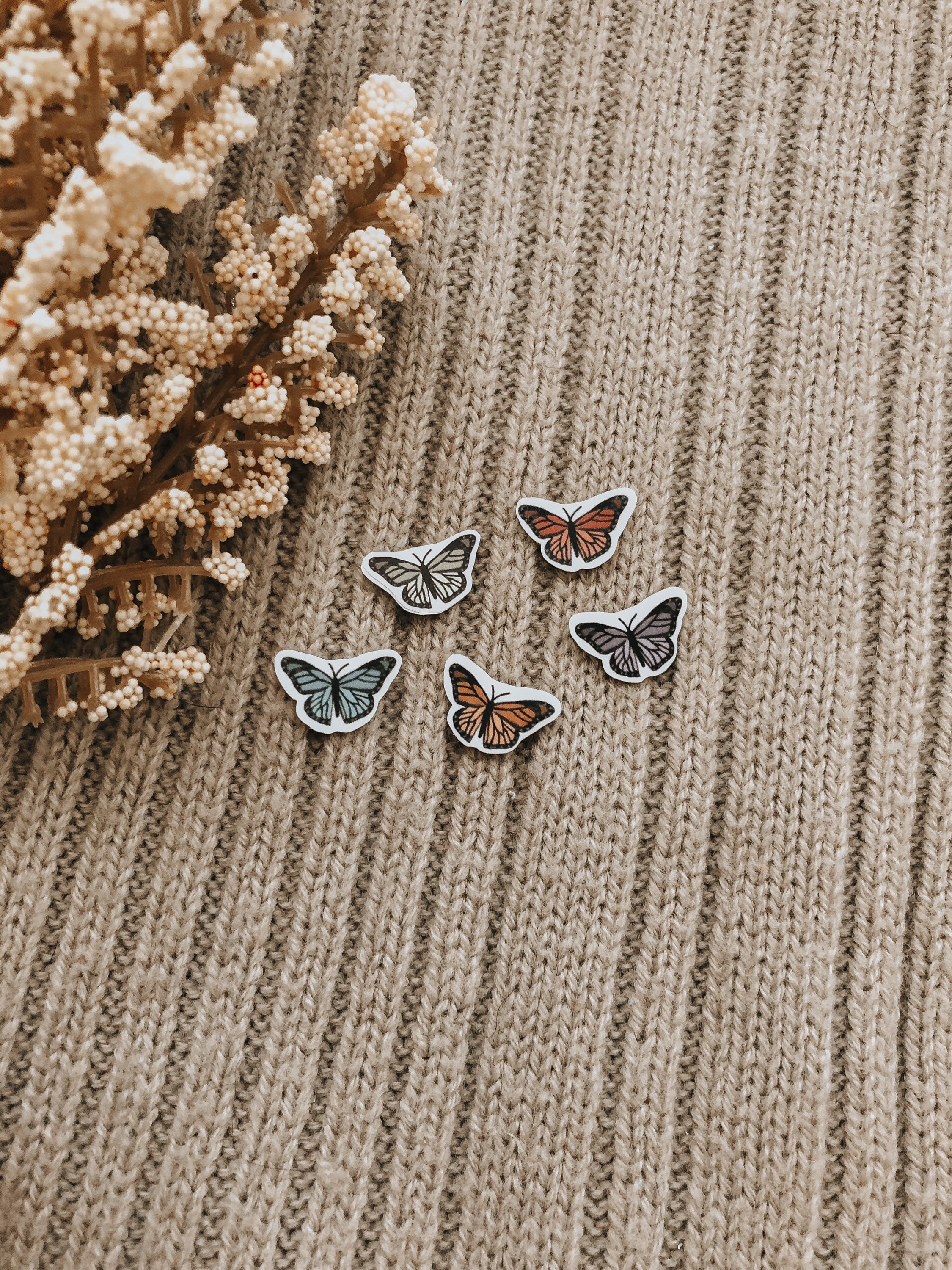 Small Waterproof Butterfly Sticker Pack Phone Case Laptop - Etsy