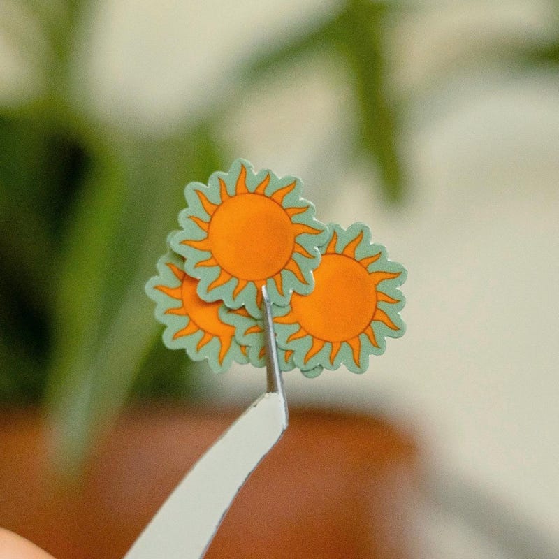 Sun Stickers - Etsy