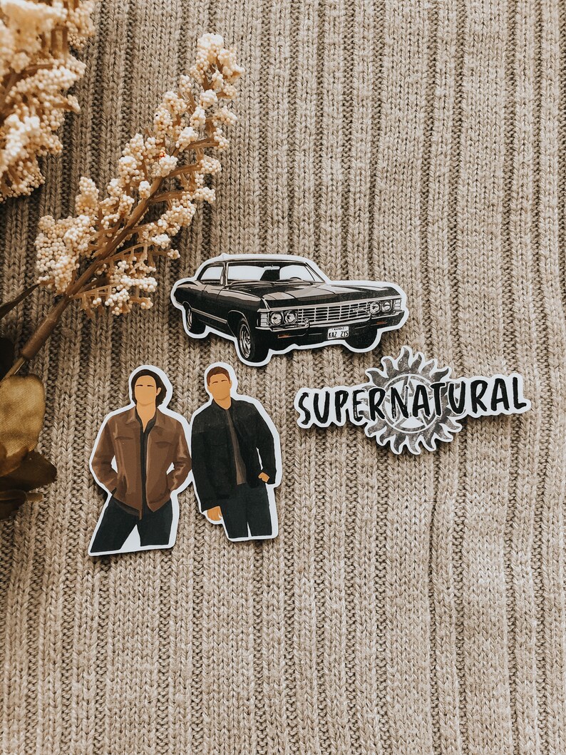 Supernatural Inspired Sticker Pack Weatherproof Stickers - Etsy