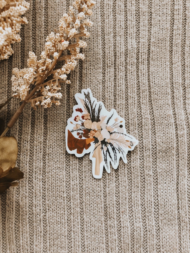 Flower Bouquet Sticker Weatherproof Stickers - Etsy