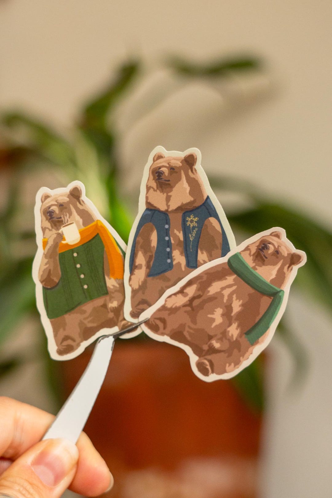 3 Little Bears Sticker Pack Weatherproof Travel/nomad/granola Stickers ...
