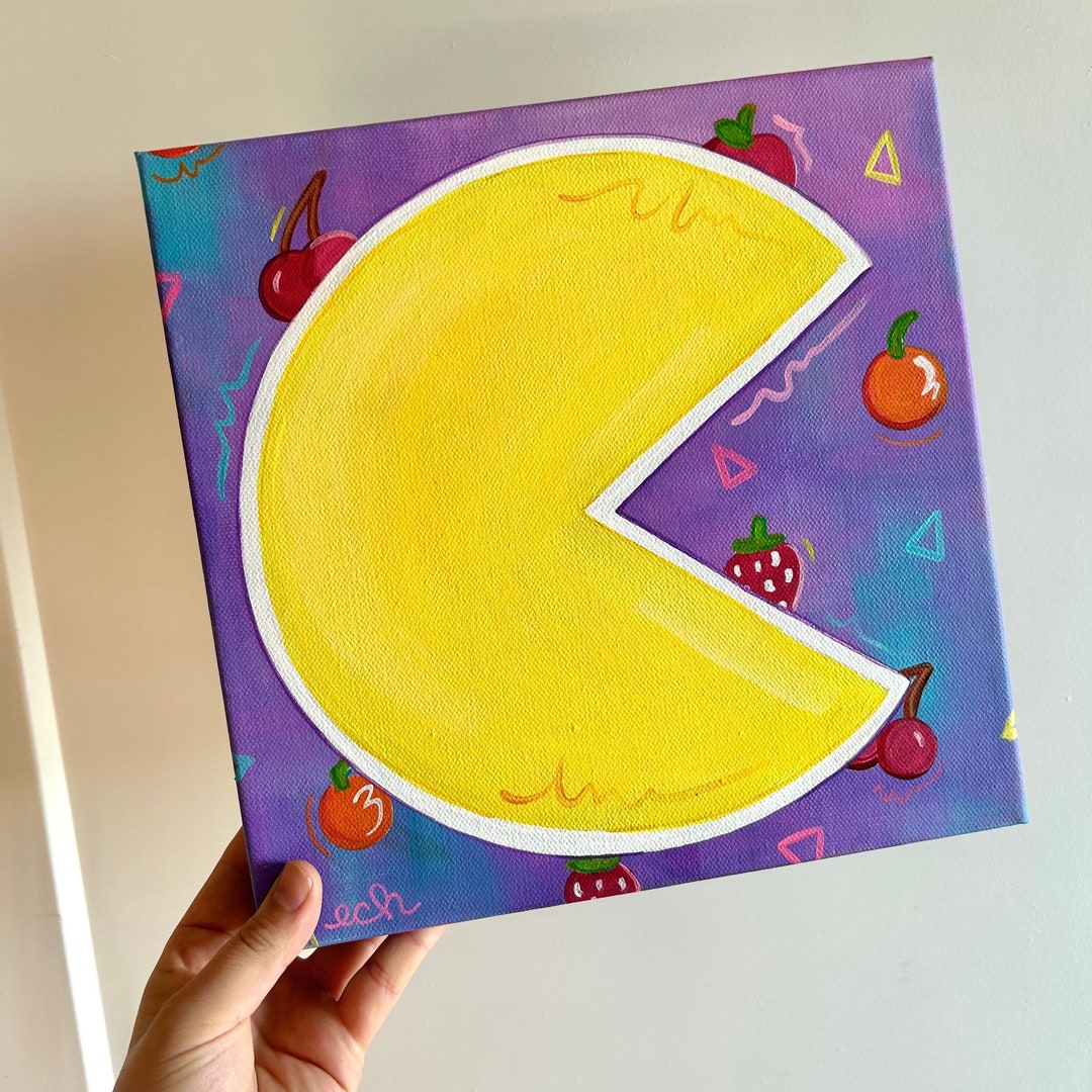 Pac-man Painting - Etsy