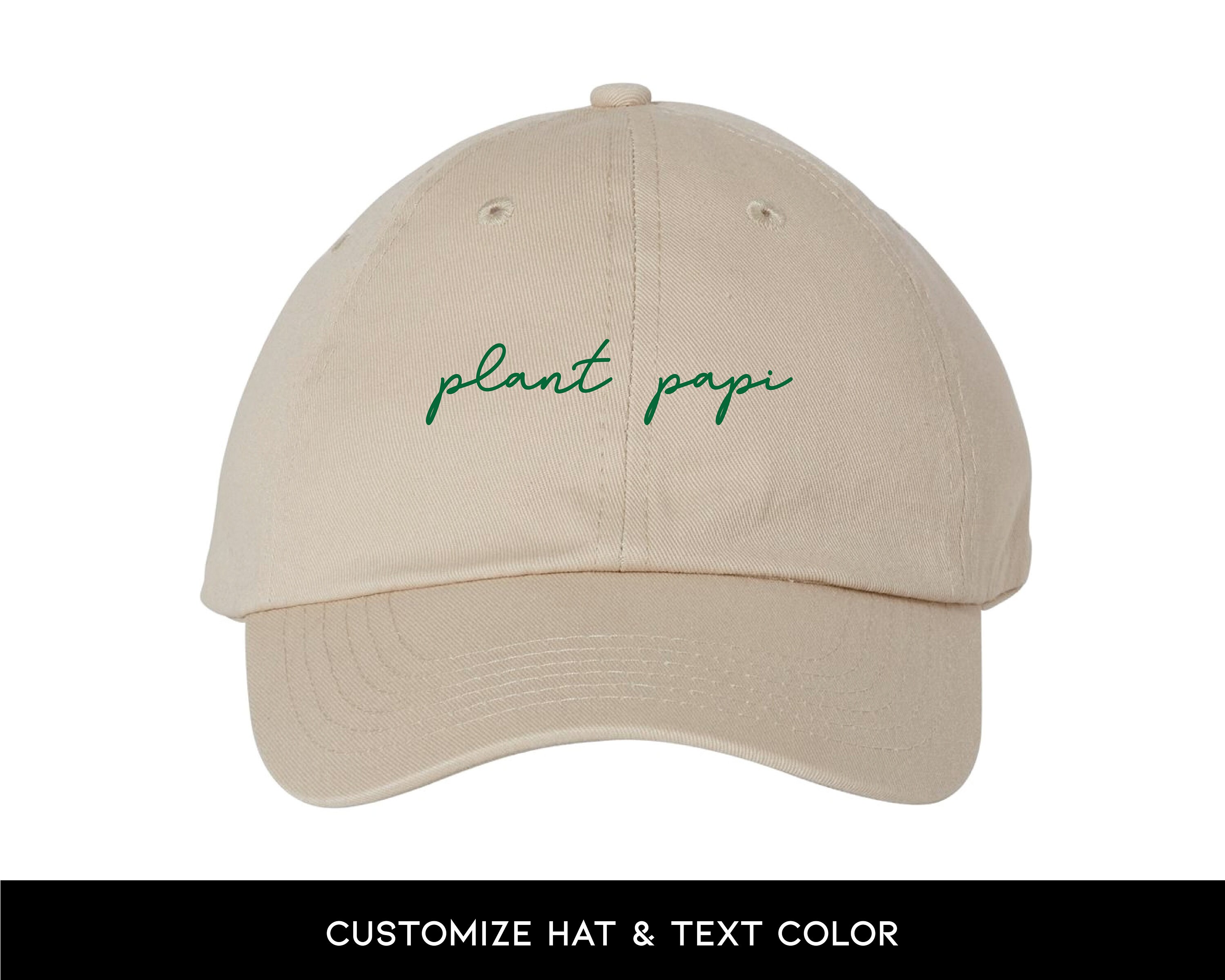 Plant Papi Gardening Hat Adjustable Dad Hat Embroidered - Etsy