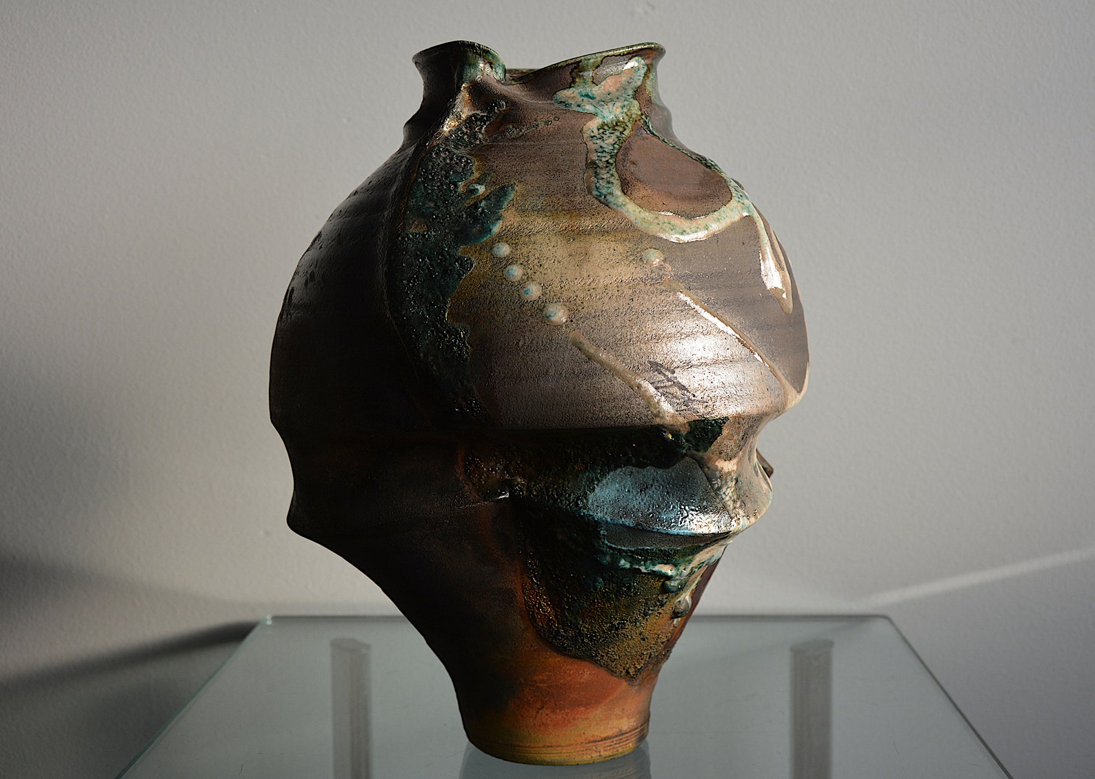 Large Raku Vase by Christopher Heede - Etsy