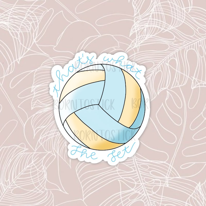Volleyball Stickers - Etsy