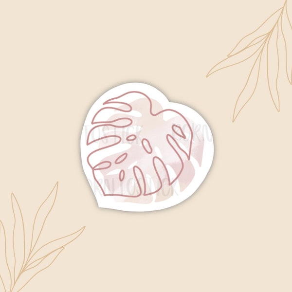Boho Plant Sticker - Etsy