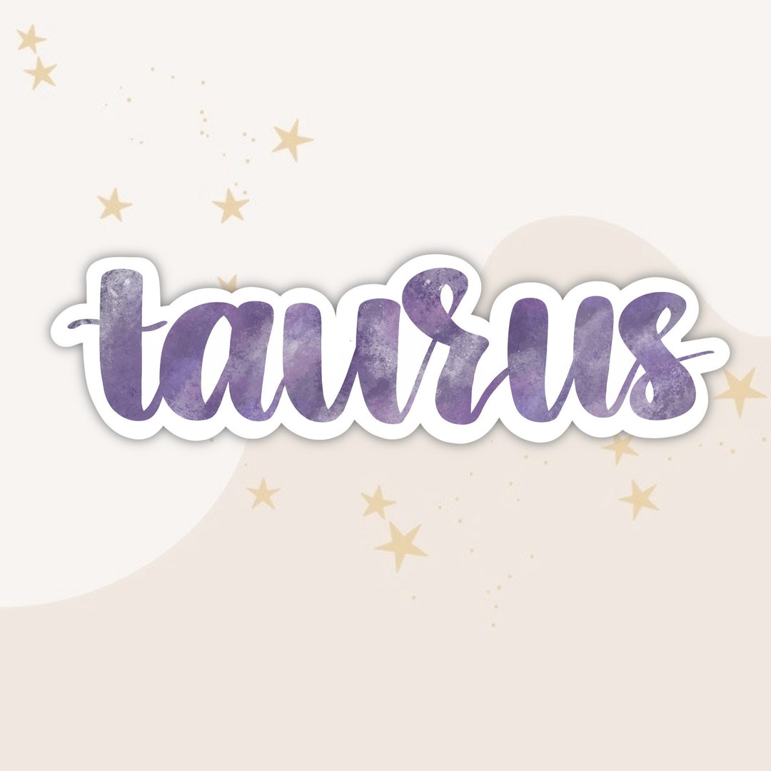 Taurus Night Sky Sticker Zodiac Sticker Waterproof Sticker Horoscope ...