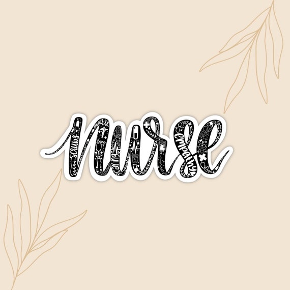 Nurse Art Sticker Nurse Sticker Medical Sticker Bandaid - Etsy