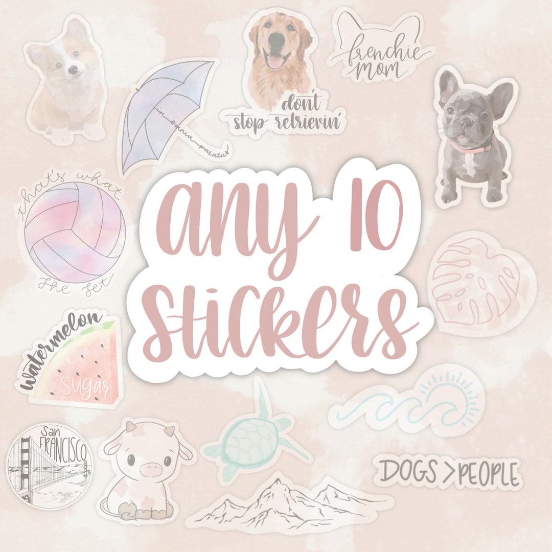 Any 10 Stickers Pack Meme Stickers Quote Stickers Dog Sticker Mixed ...