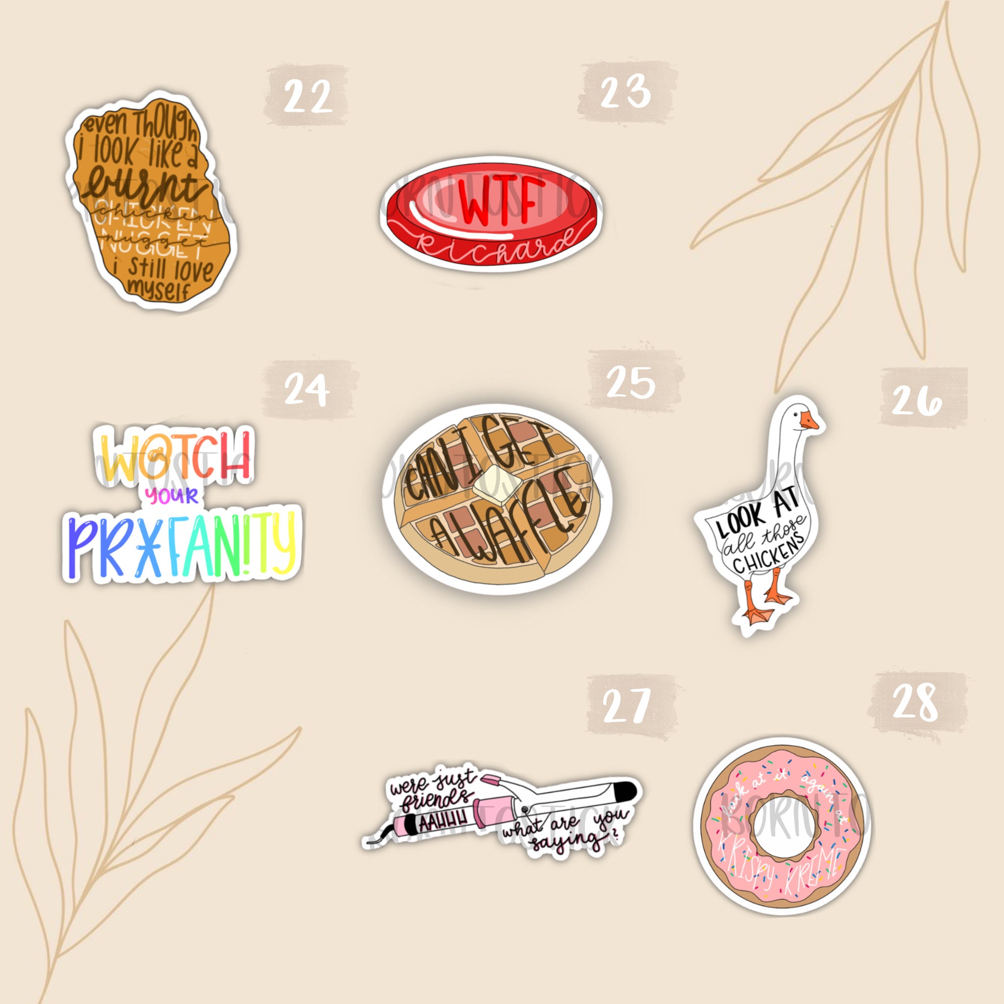 10 Piece Mini Vines Sticker Pack Funny Sticker Pack Meme | Etsy