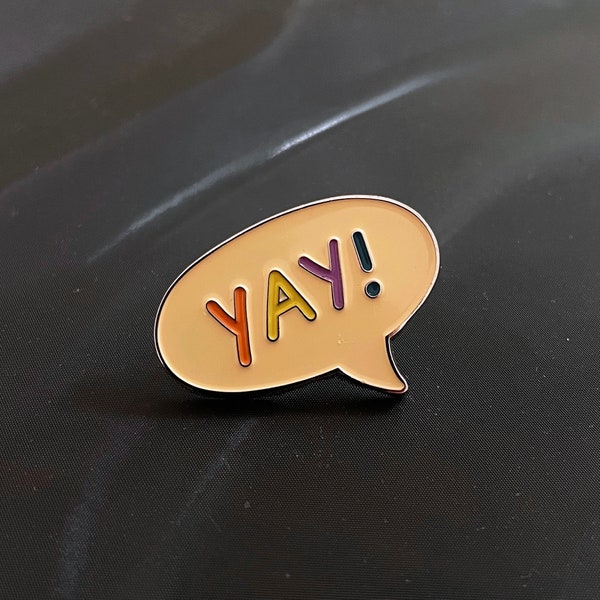 Yellow Enamel Pin - Etsy