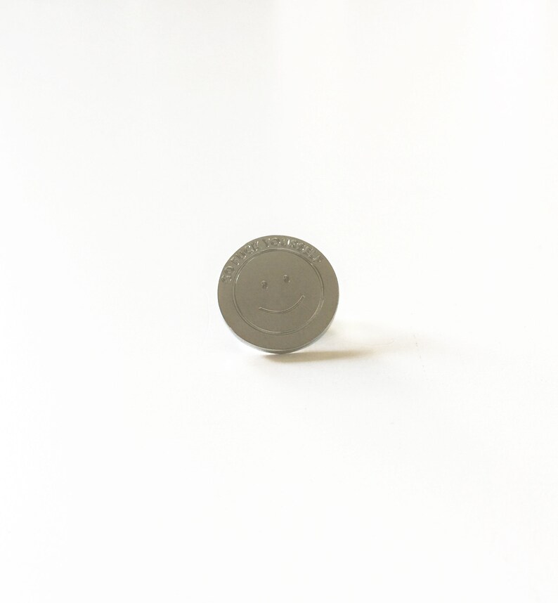 Smiley Face Hard Enamel Pin - Etsy