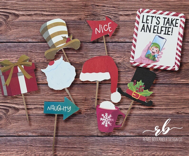 Elfie Selfie Station Printable | Christmas Elf Activity | Elf Photo ...